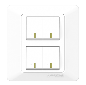 10A 4 Gang 1 Way Switch - Electra Electric, Biratnagar, Nepal