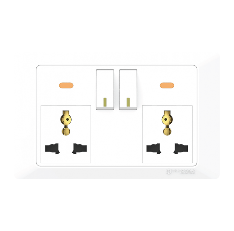 6/13A DOUBLE POWER SOCKET - Electra Electric, Biratnagar, Nepal