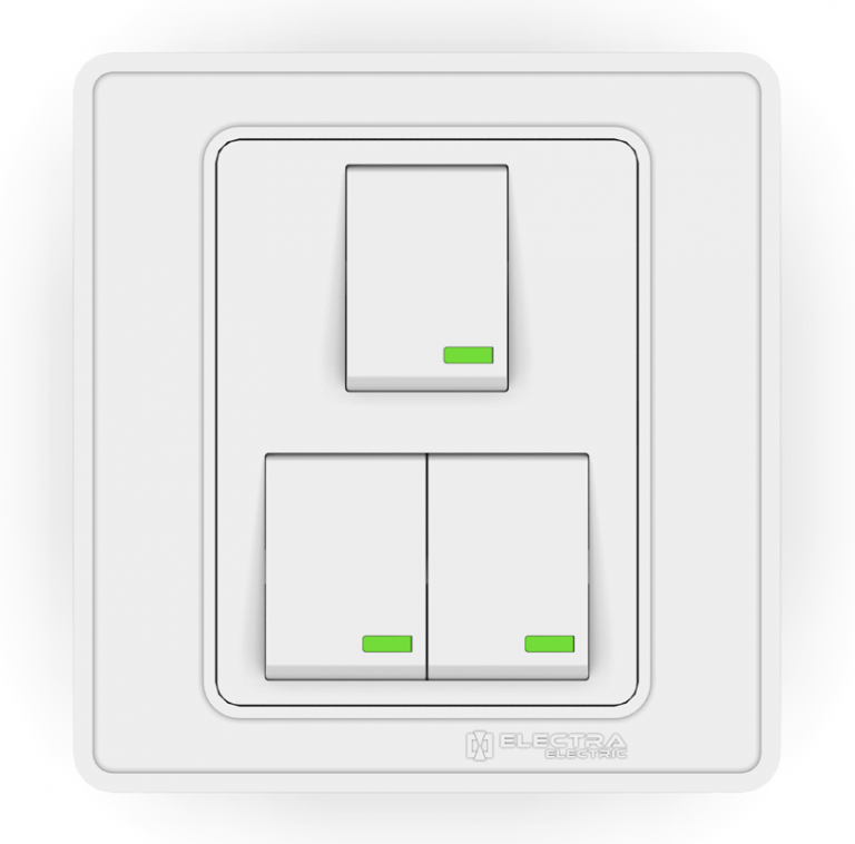 10A 3 GANG 1 WAY SWITCH - Electra Electric, Biratnagar, Nepal