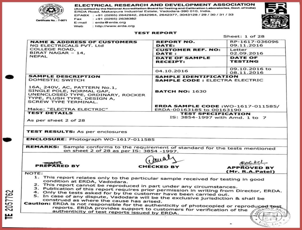 Credentials - Electra Electric